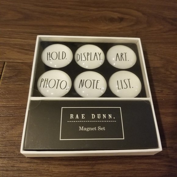 Rae Dunn | Office | Rae Dunn Glass Magnet Set | Poshmark